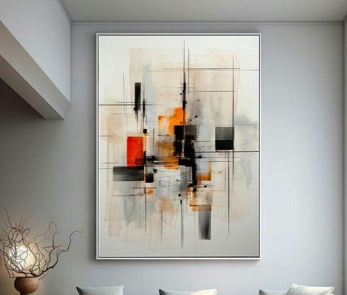 Abstract Geometry Digital Canvas Print – theFanoon