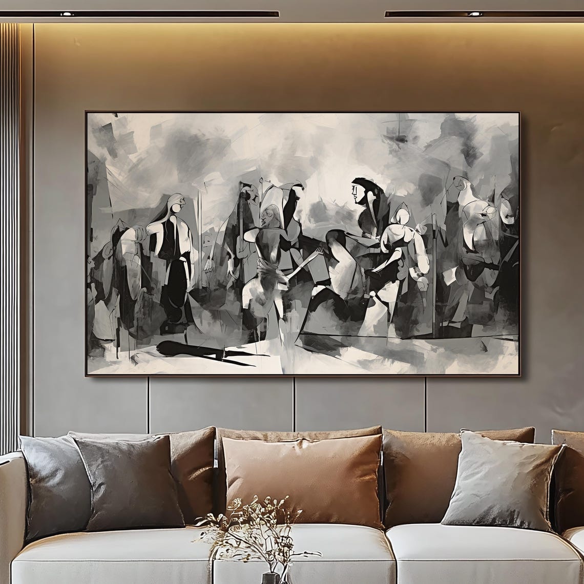 Dynamic Figures Canvas Painting – theFanoon